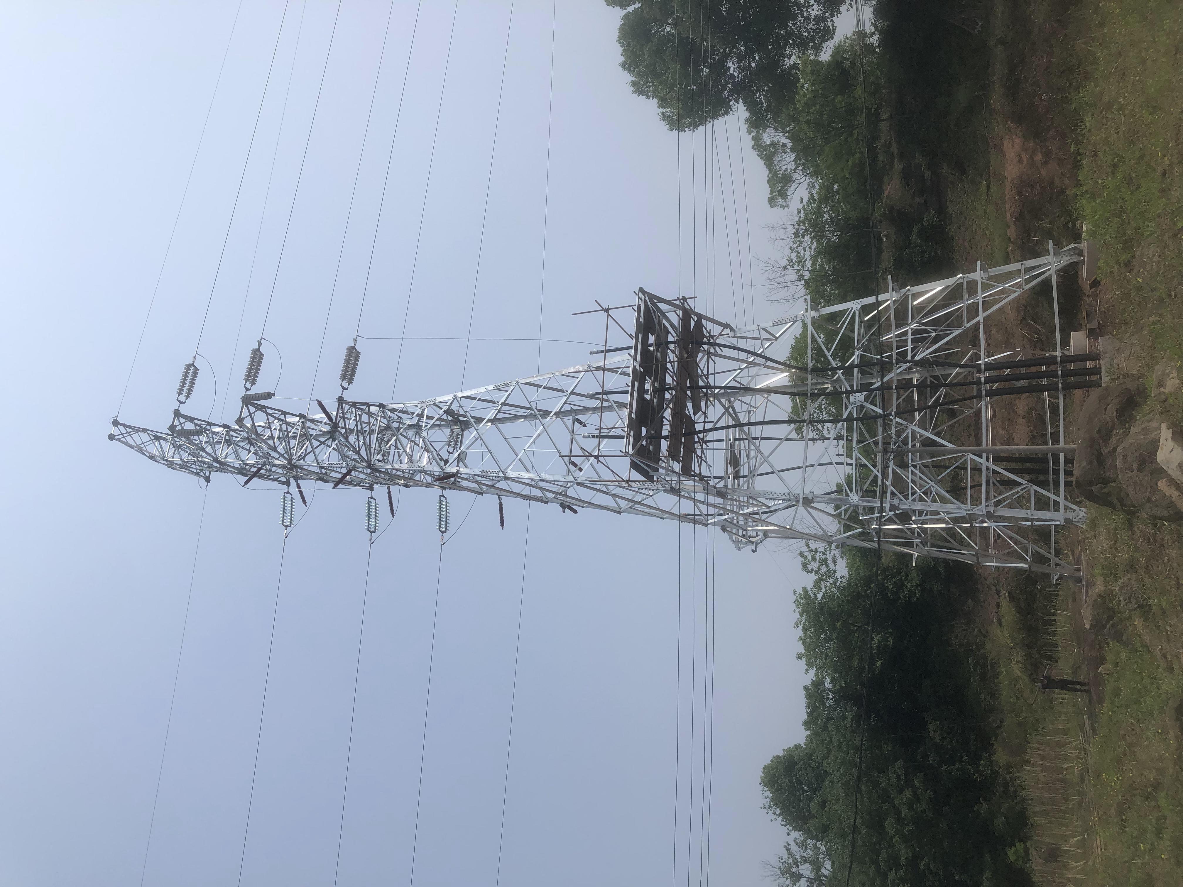 China 110kV Galvanized Angle Steel Transmission Line Tower Manufacture ...